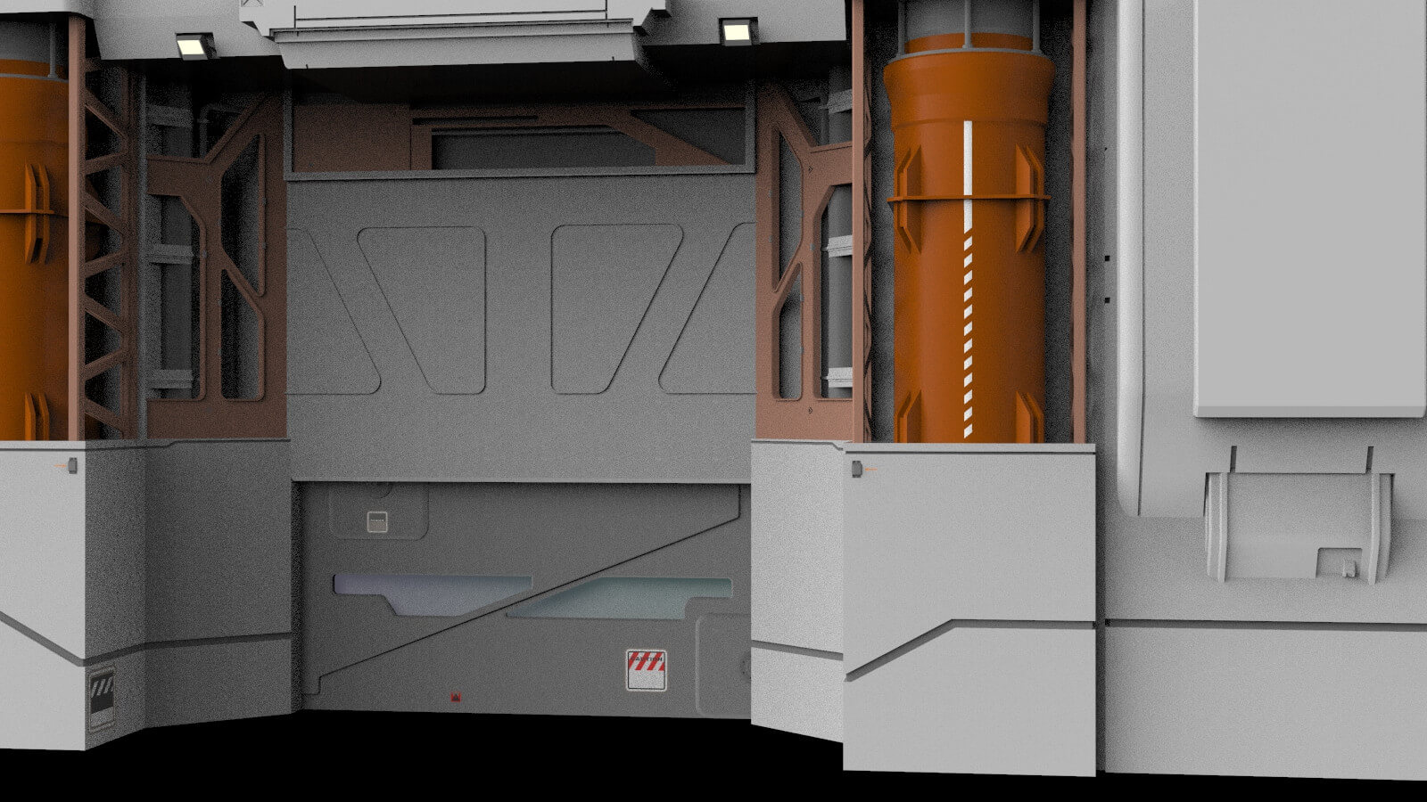 Sci-Fi Architectural Element 12 3D Model by Chtazi