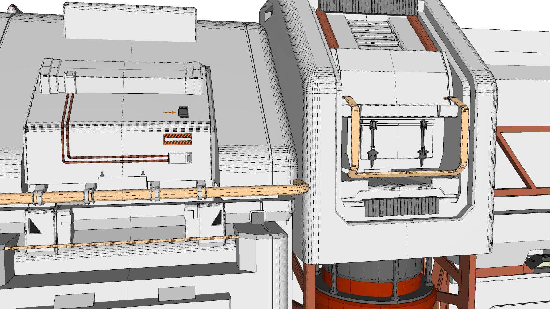 Sci-Fi Architectural Element 12 3D Model by Chtazi