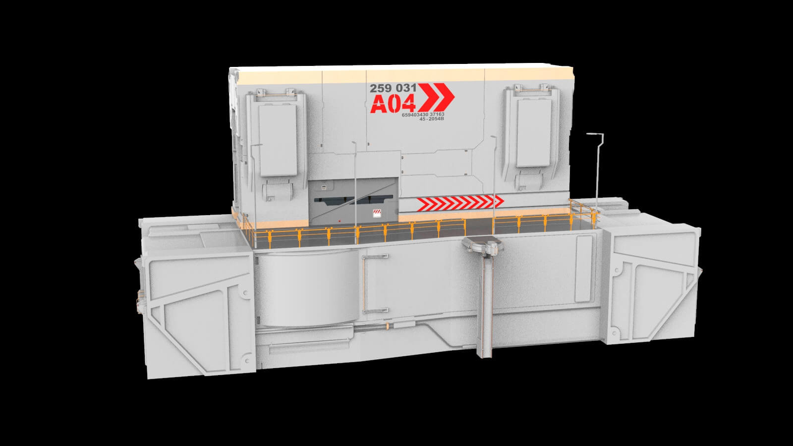 Sci-Fi Architectural Element 13 3D Model by Chtazi
