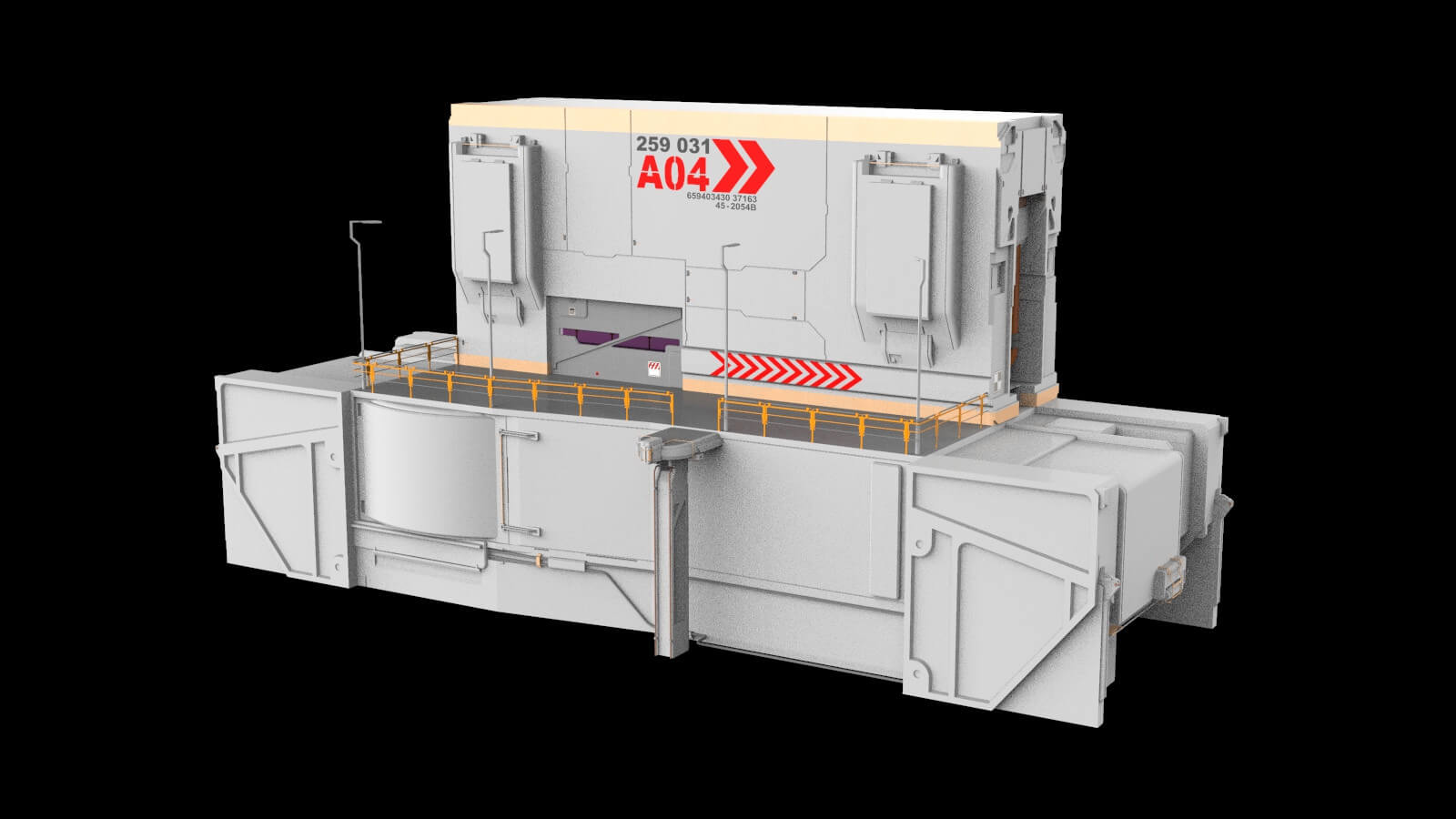 Sci-Fi Architectural Element 13 3D Model by Chtazi