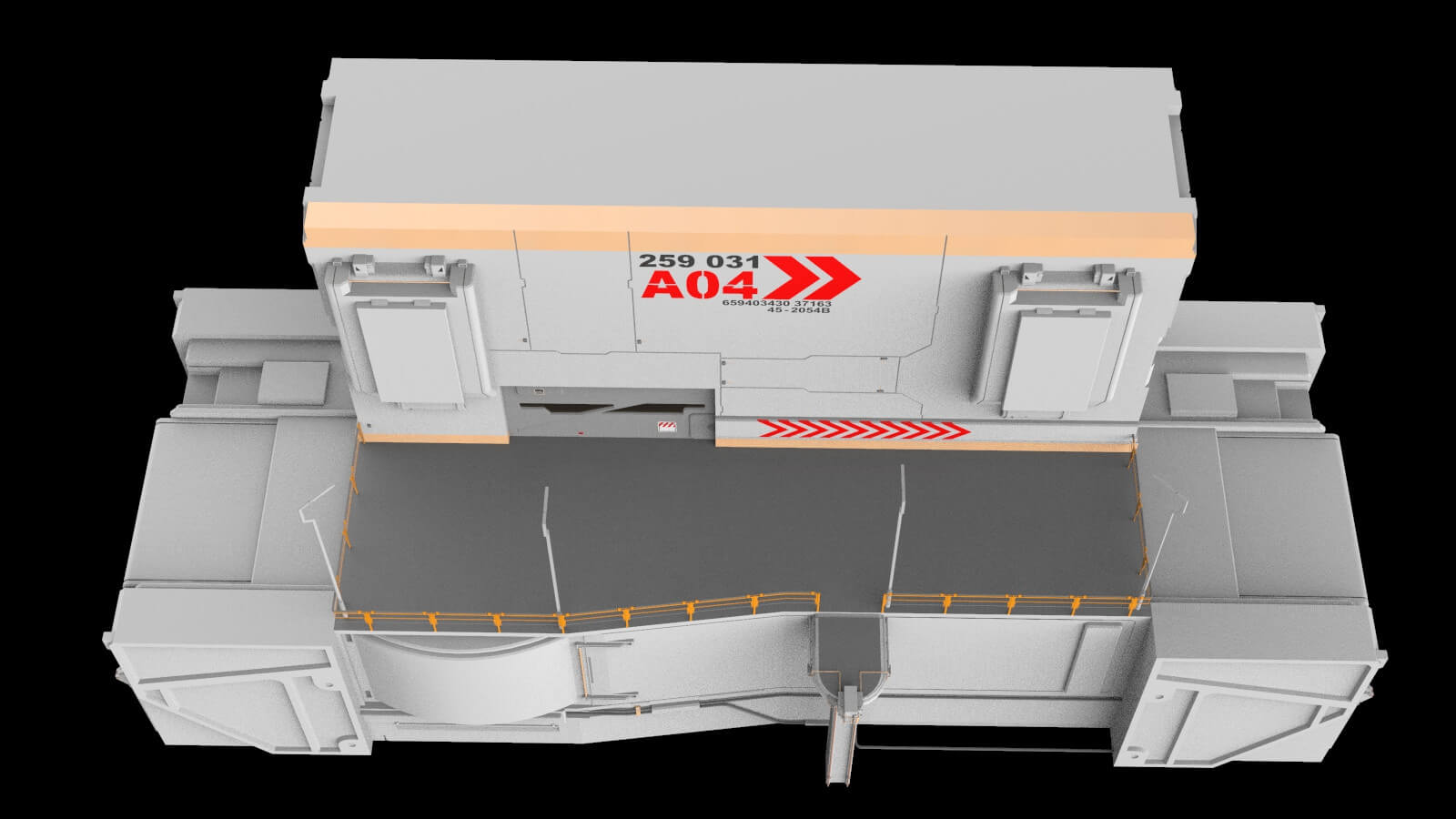 Sci-Fi Architectural Element 13 3D Model by Chtazi