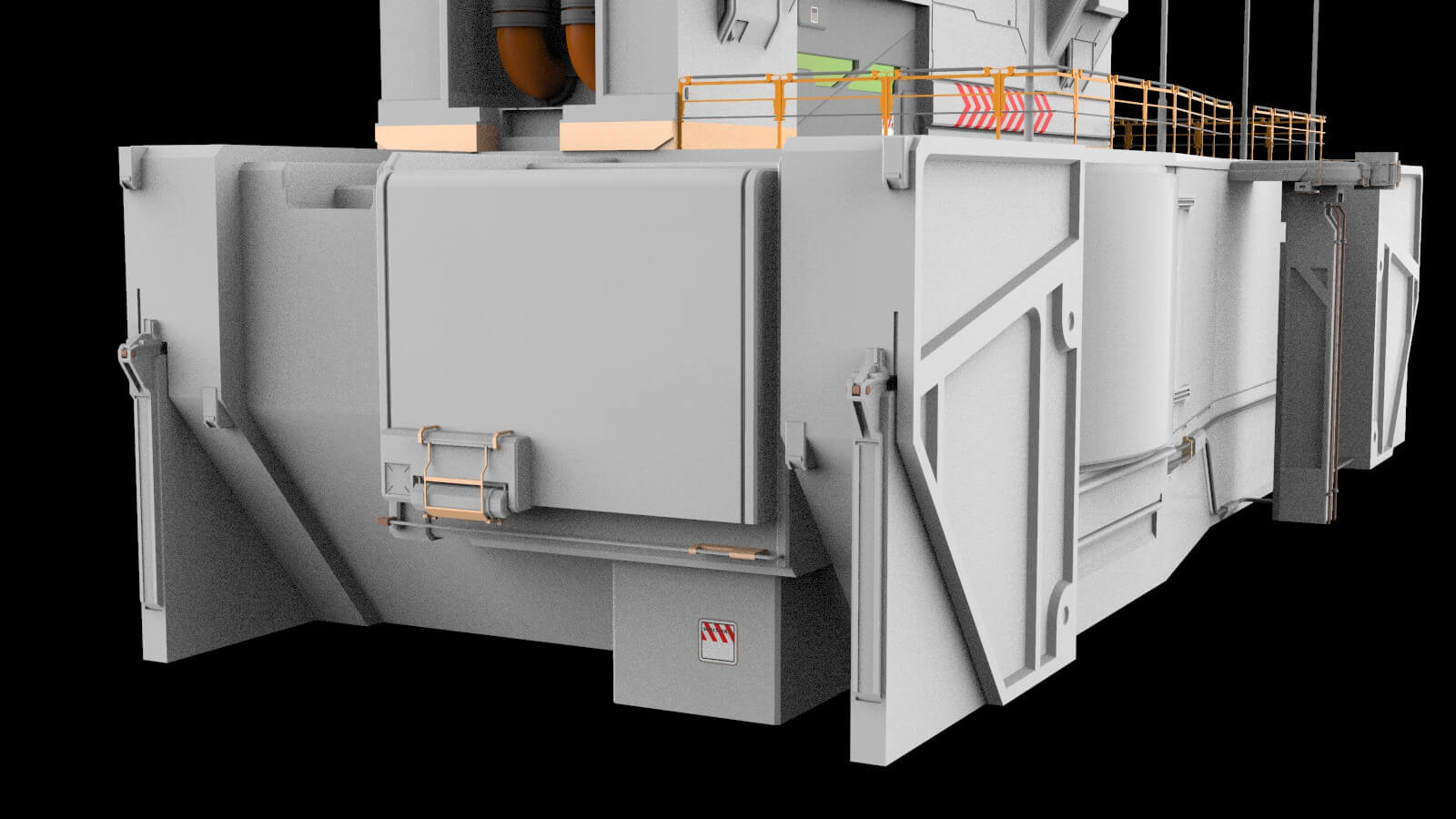 Sci-Fi Architectural Element 13 3D Model by Chtazi