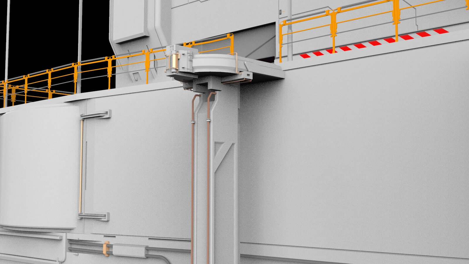 Sci-Fi Architectural Element 13 3D Model by Chtazi