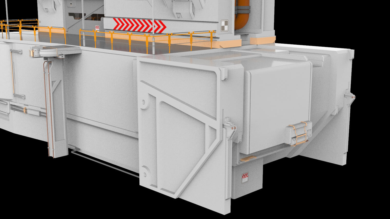 Sci-Fi Architectural Element 13 3D Model by Chtazi