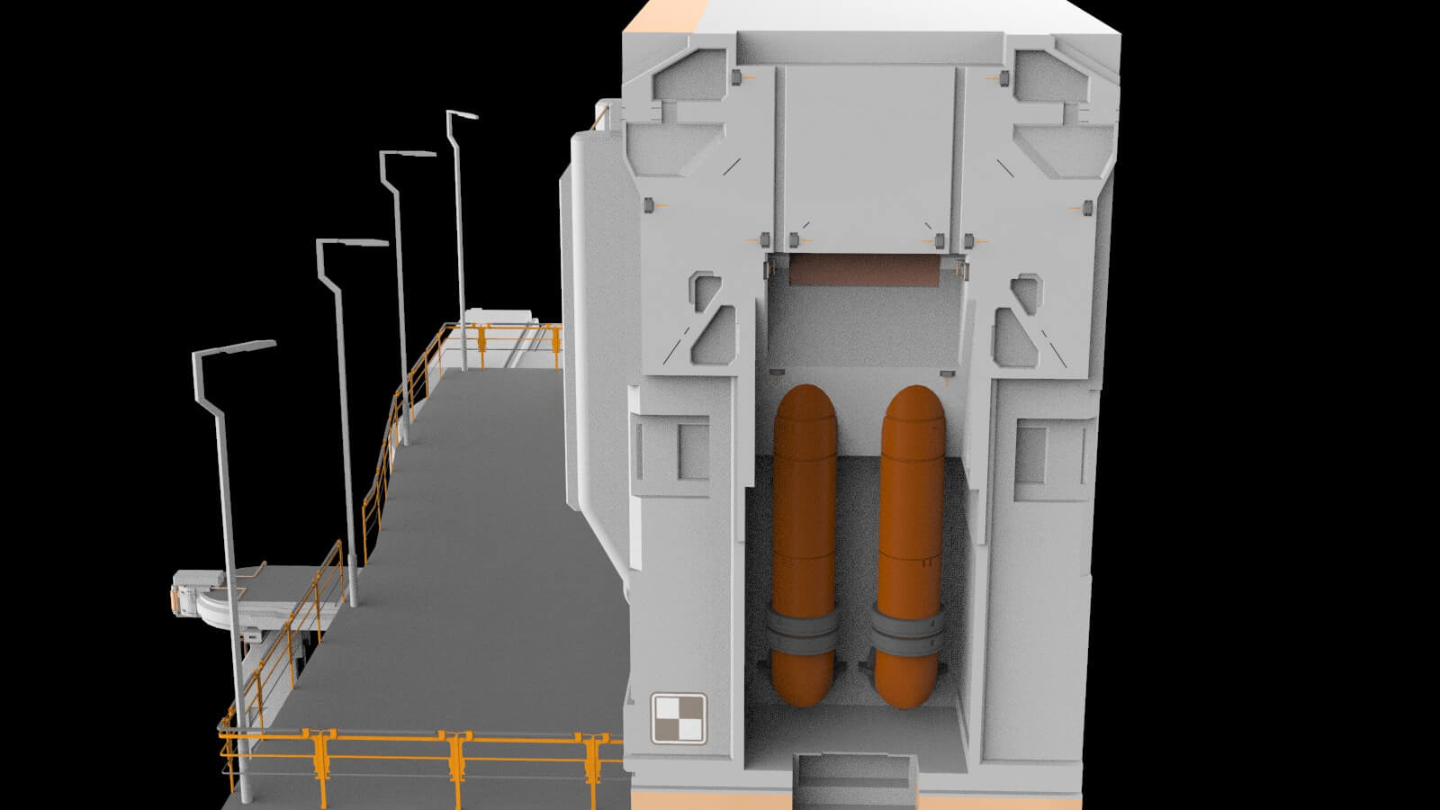 Sci-Fi Architectural Element 13 3D Model by Chtazi