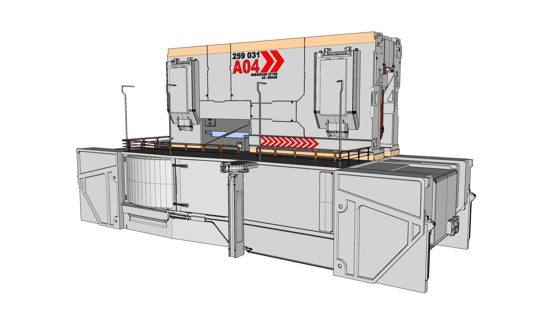 Sci-Fi Architectural Element 13 3D Model by Chtazi