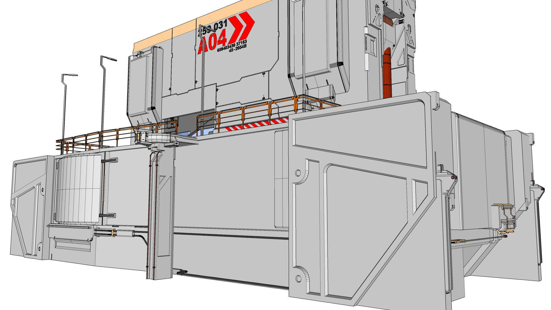 Sci-Fi Architectural Element 13 3D Model by Chtazi