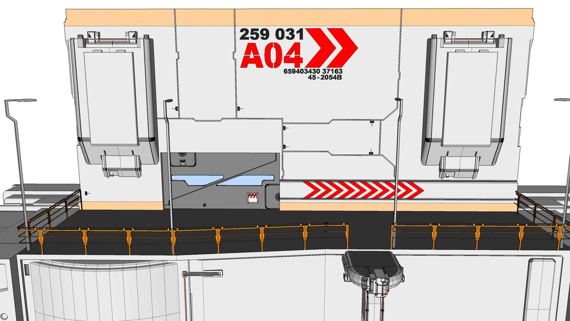 Sci-Fi Architectural Element 13 3D Model by Chtazi