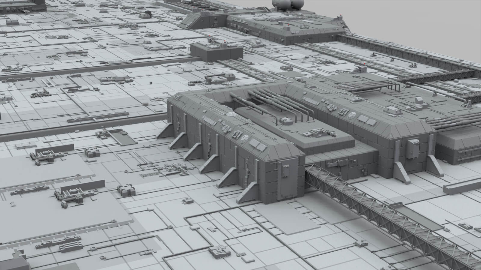 Sci-Fi Architecture Elements Collection 10 3D Model by Chtazi