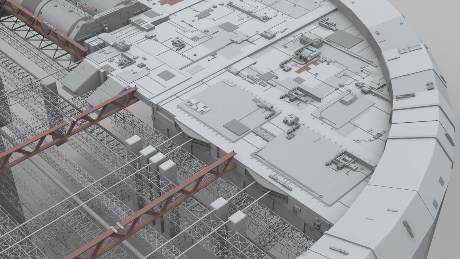 Sci-Fi Architecture Elements Collection 11 3D Model by Chtazi