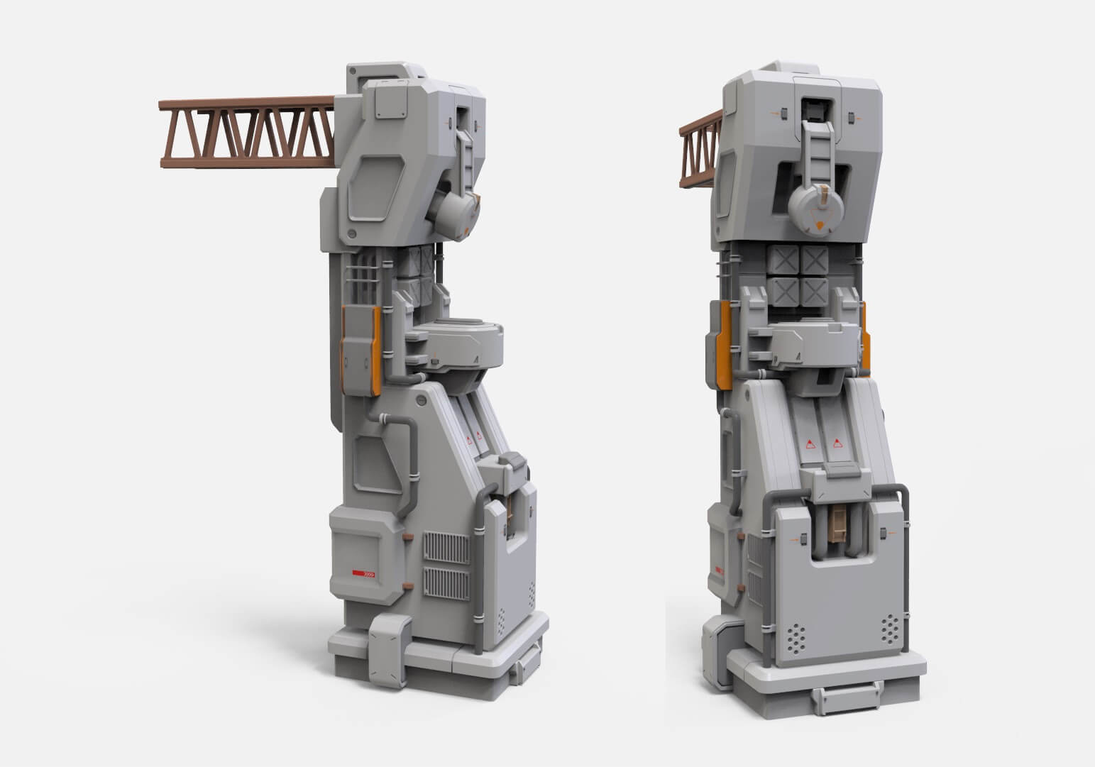 Sci-Fi Architecture Kitbash 1 3D Model by Chtazi