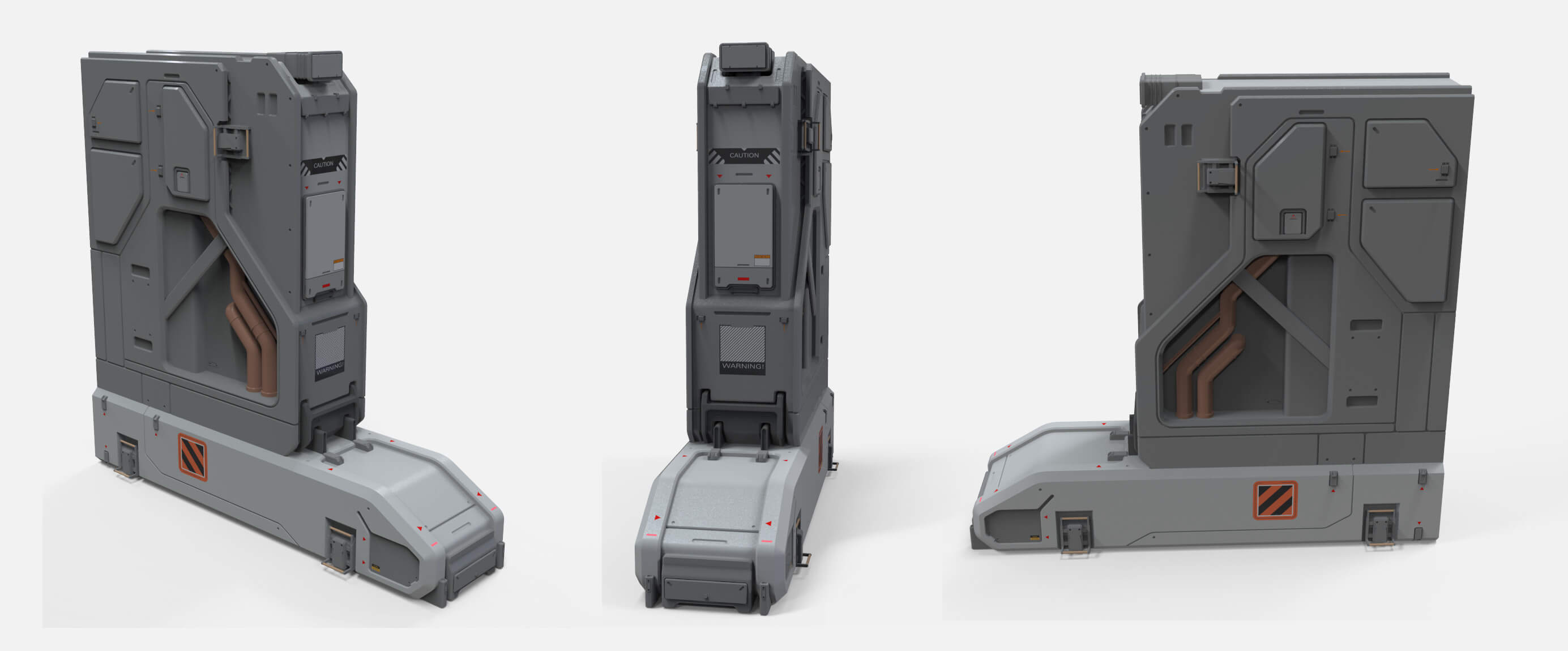 Sci-Fi Architecture Kitbash 10 3D Model by Chtazi