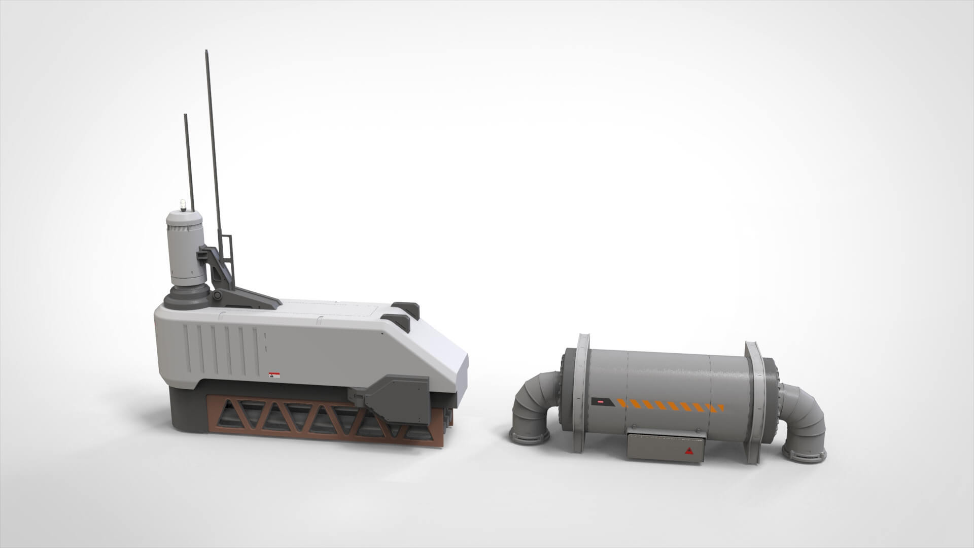 Sci-Fi Architecture Kitbash 10 3D Model by Chtazi