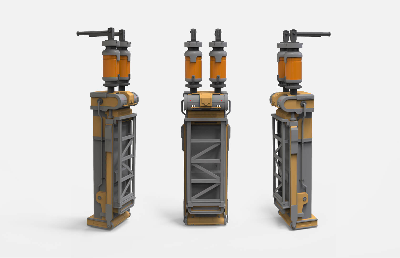 Sci-Fi Architecture Kitbash 14 3D Model by Chtazi