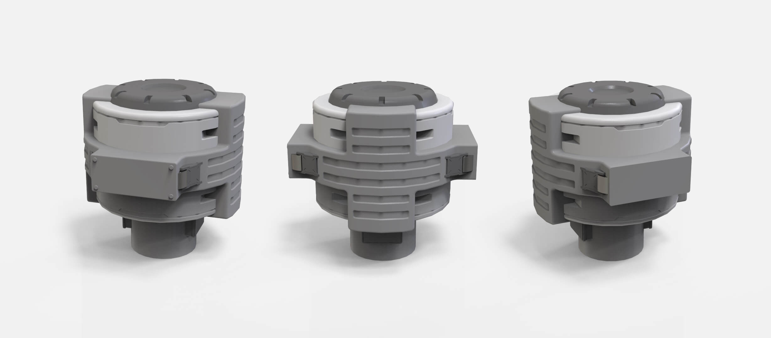 Sci-Fi Architecture Kitbash 14 3D Model by Chtazi