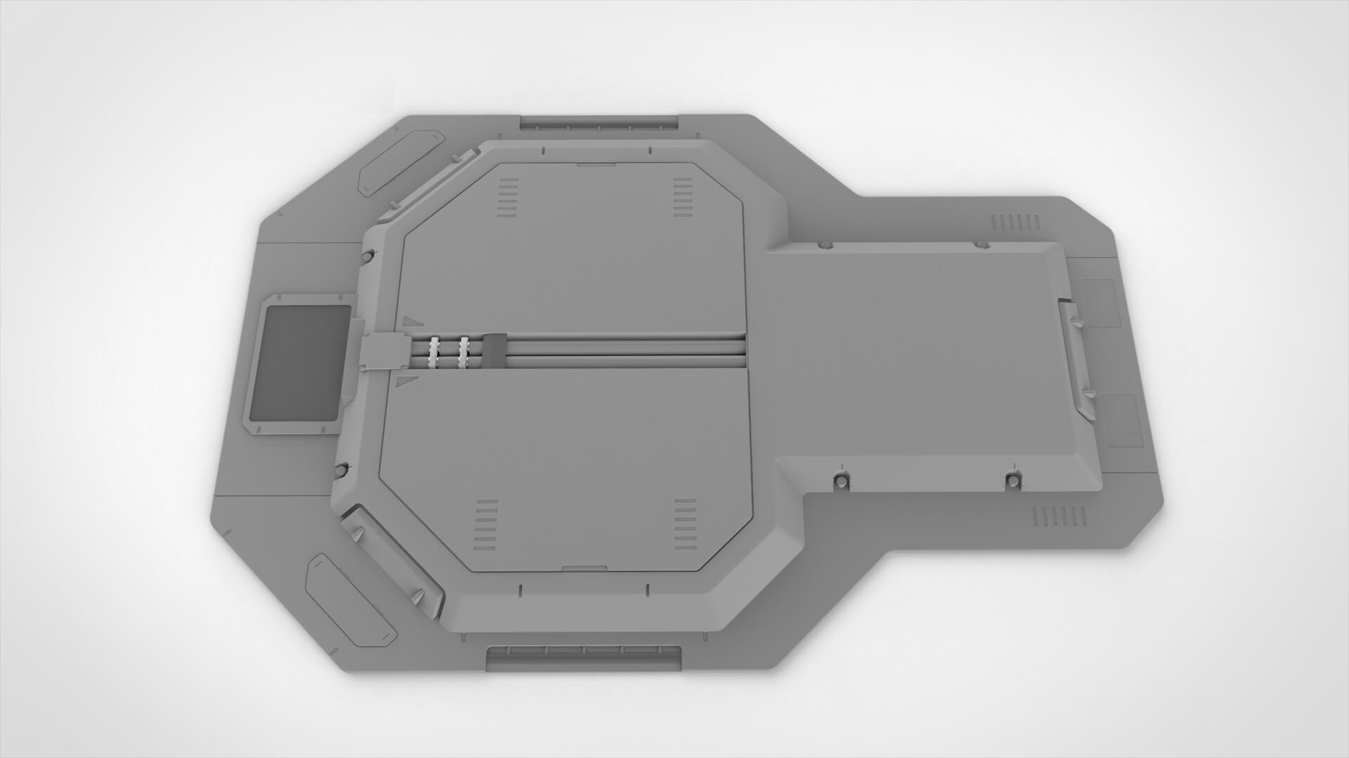 Sci-Fi Architecture Kitbash 14 3D Model by Chtazi