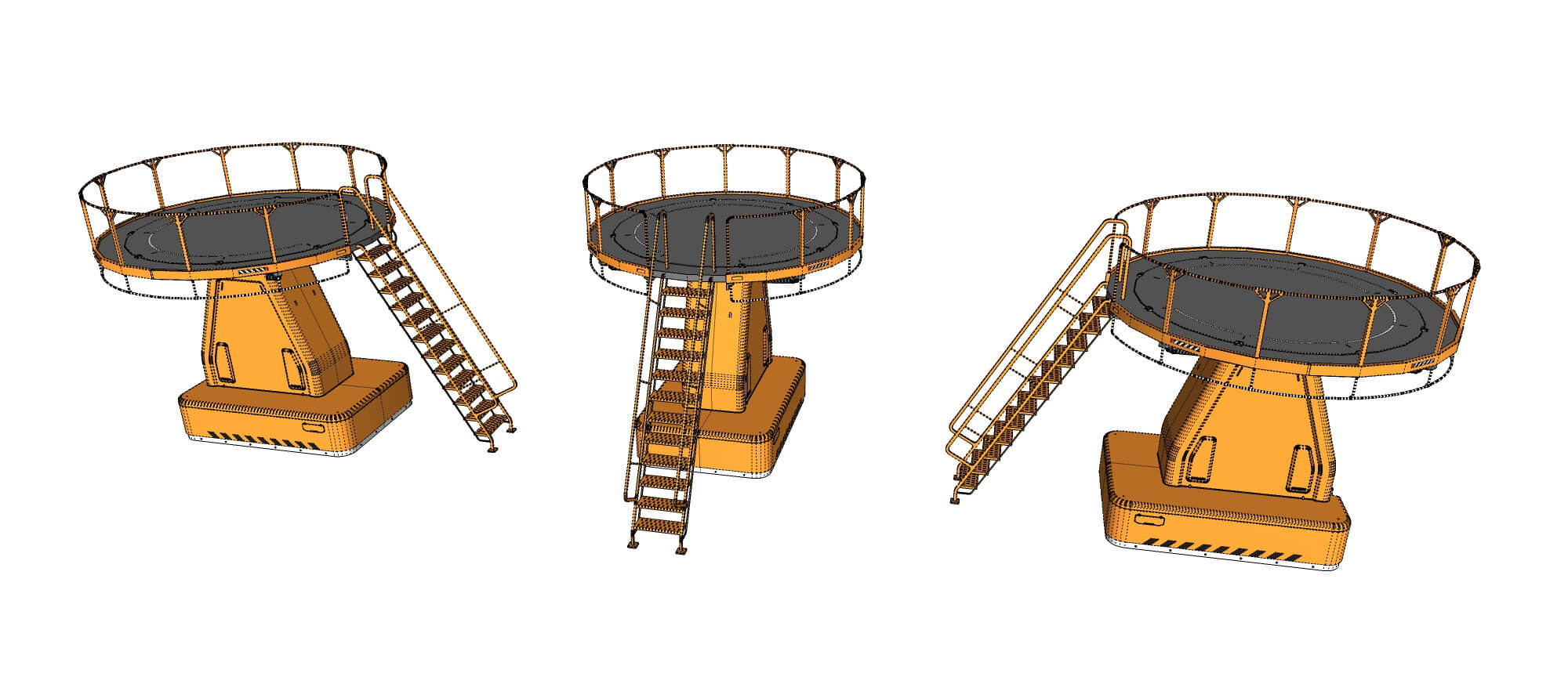 Sci-Fi Architecture Kitbash 14 3D Model by Chtazi