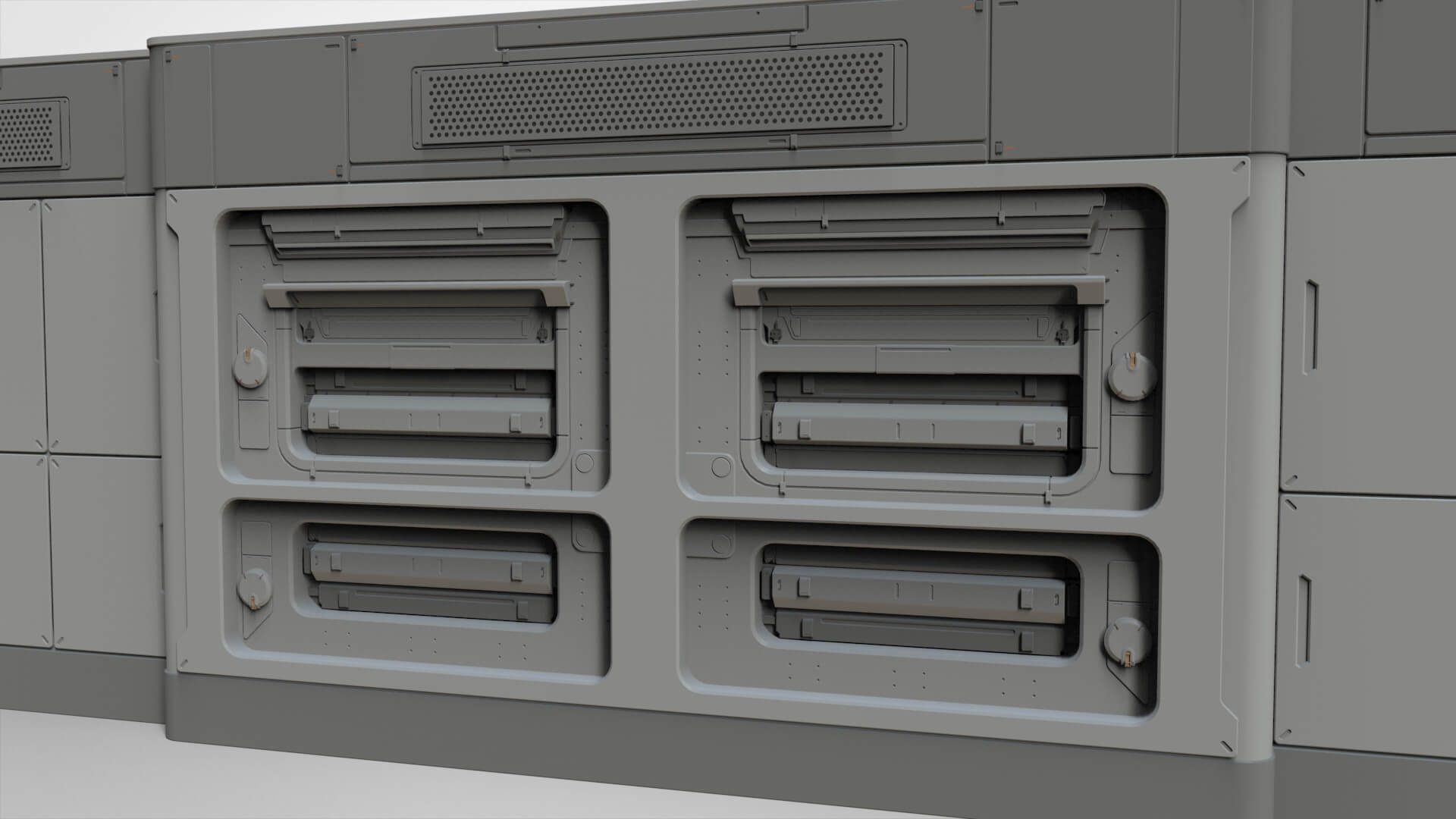 Sci-Fi Architecture Kitbash 15 3D Model by Chtazi