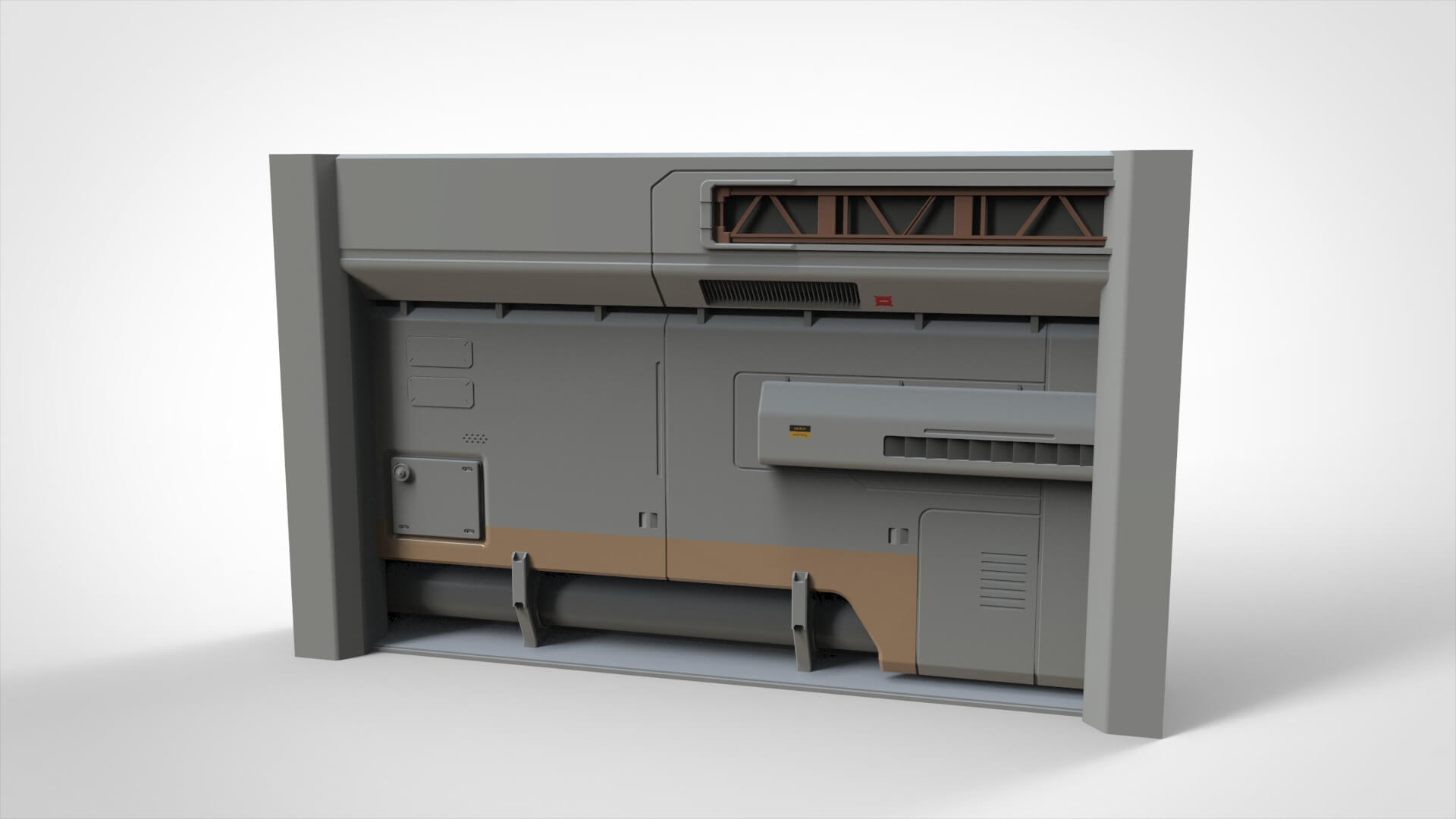 Sci-Fi Architecture Kitbash 19 3D Model by Chtazi
