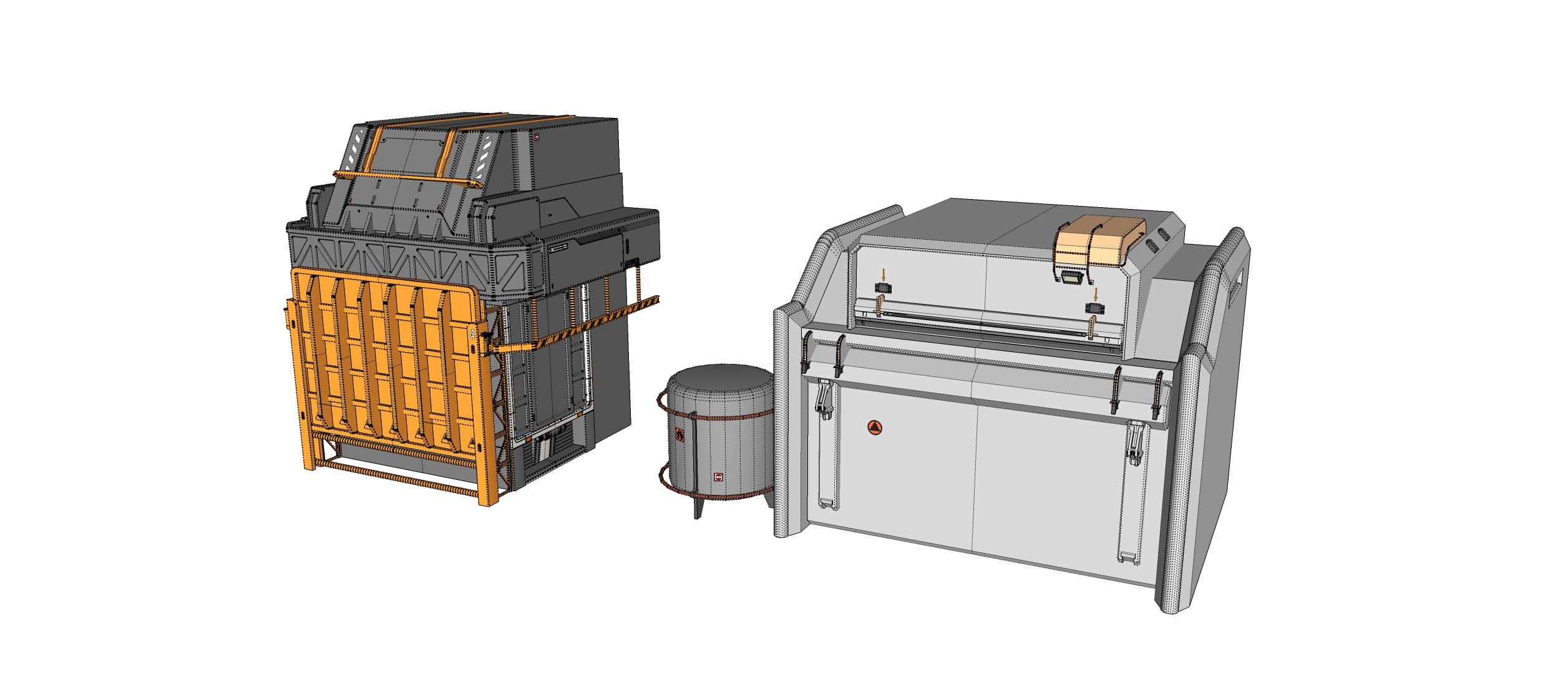 Sci-Fi Architecture Kitbash 26 3D Model by Chtazi