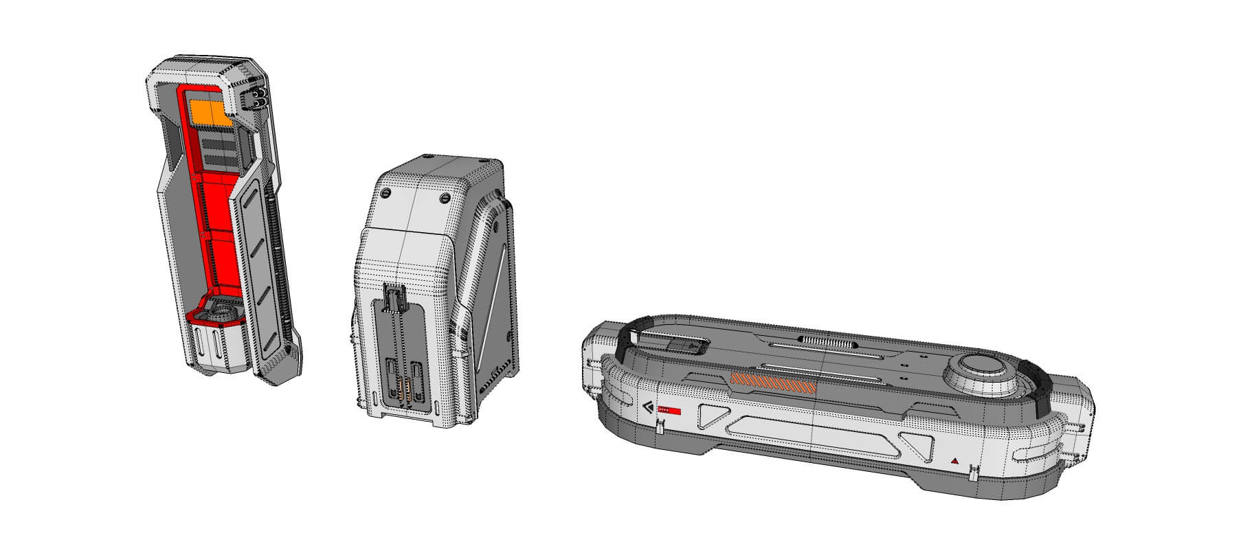 Sci-Fi Architecture Kitbash 28 3D Model by Chtazi