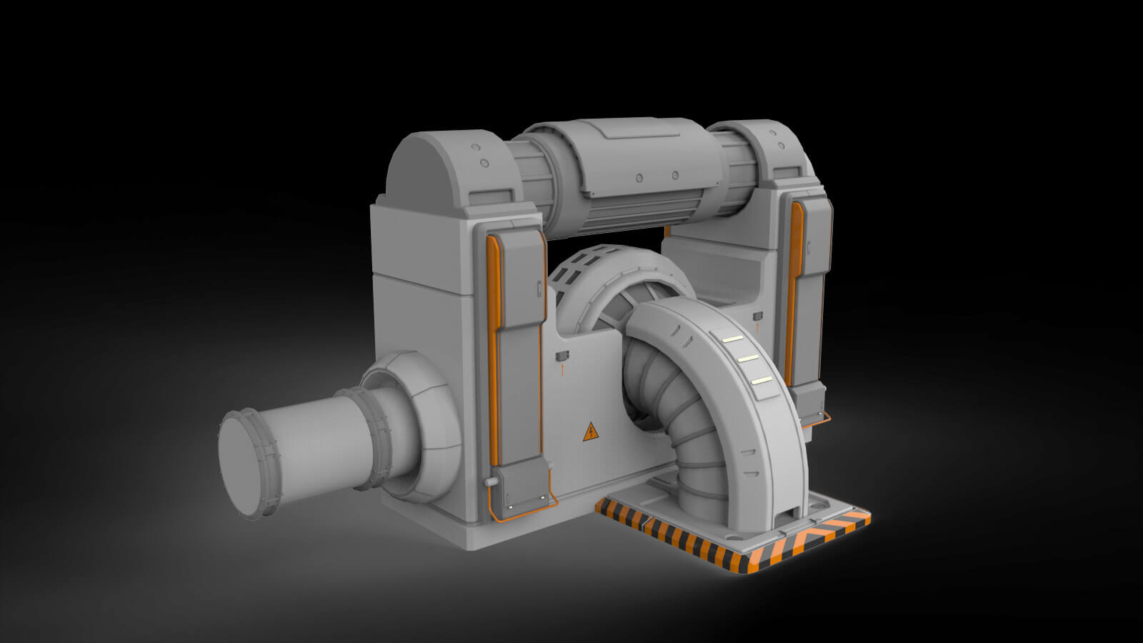 Sci-Fi Architecture Kitbash 3 3D Model by Chtazi