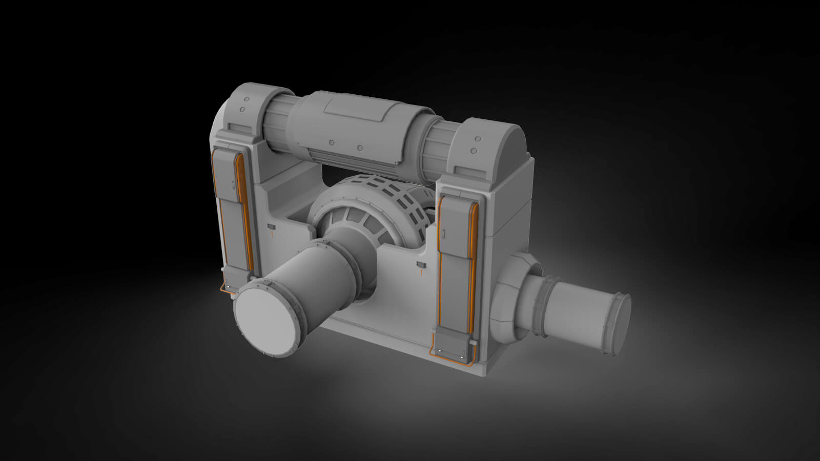 Sci-Fi Architecture Kitbash 3 3D Model by Chtazi