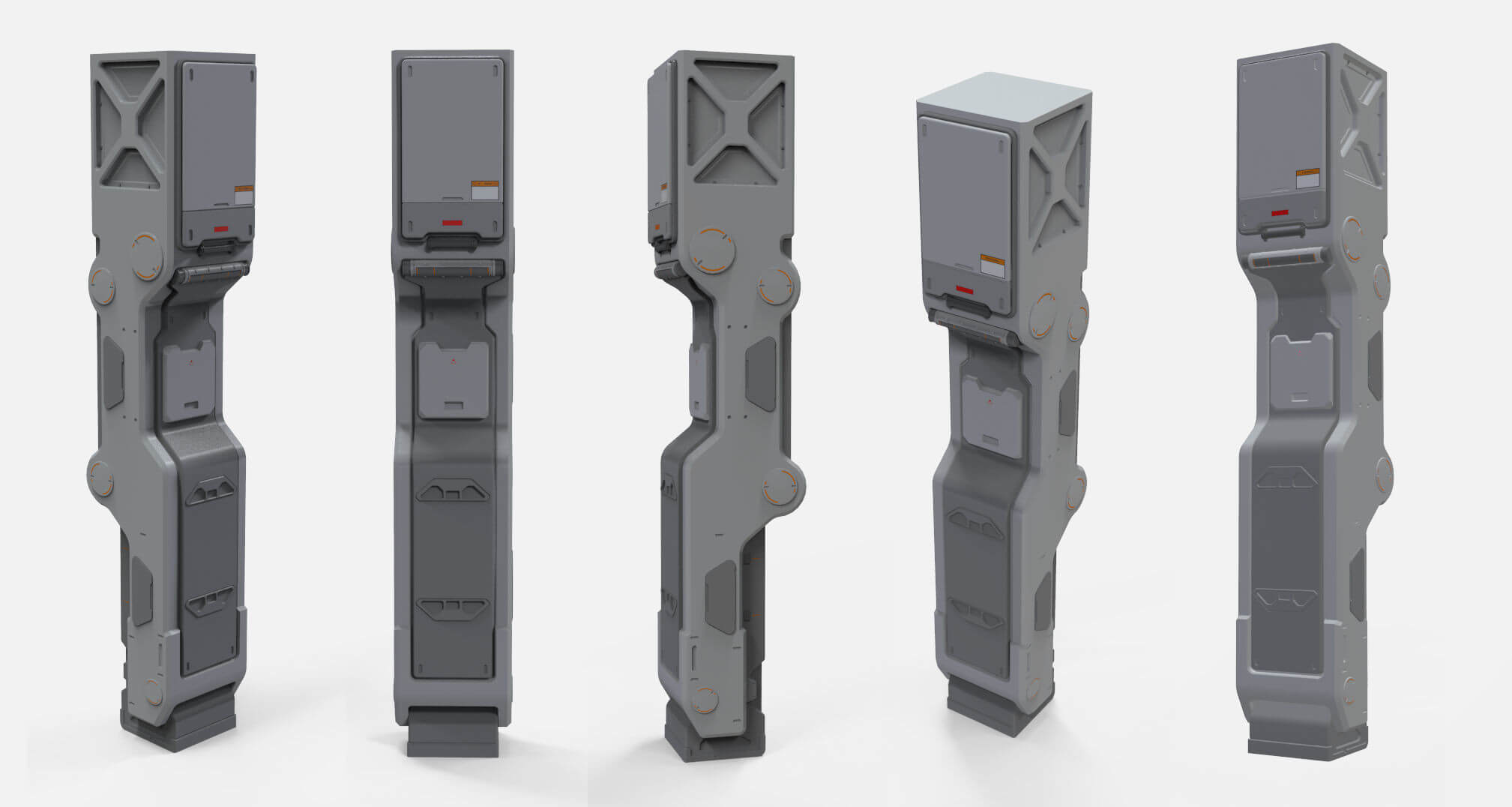 Sci-Fi Architecture Kitbash 30 3D Model by Chtazi