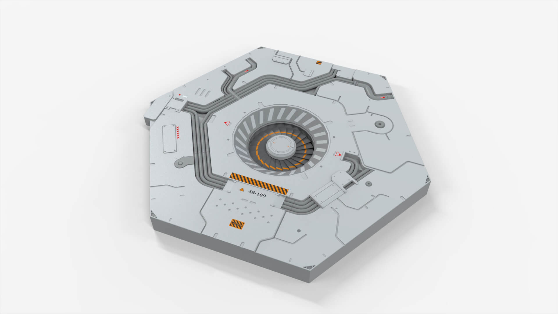 Sci-Fi Architecture Kitbash 31 3D Model by Chtazi