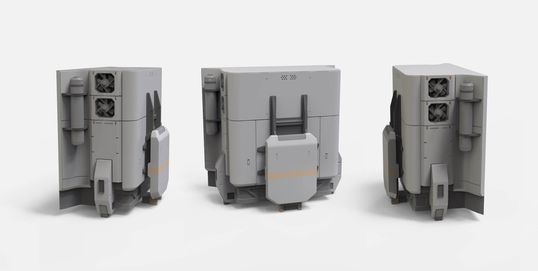 Sci-Fi Architecture Kitbash 38 3D Model by Chtazi