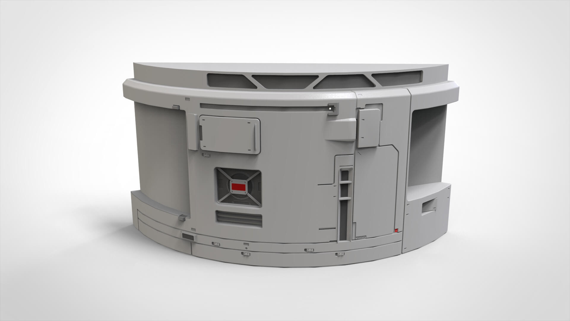 Sci-Fi Architecture Kitbash 38 3D Model by Chtazi