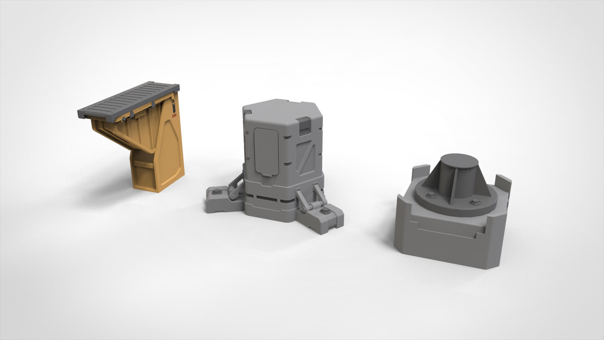 Sci-Fi Architecture Kitbash 39 3D Model by Chtazi