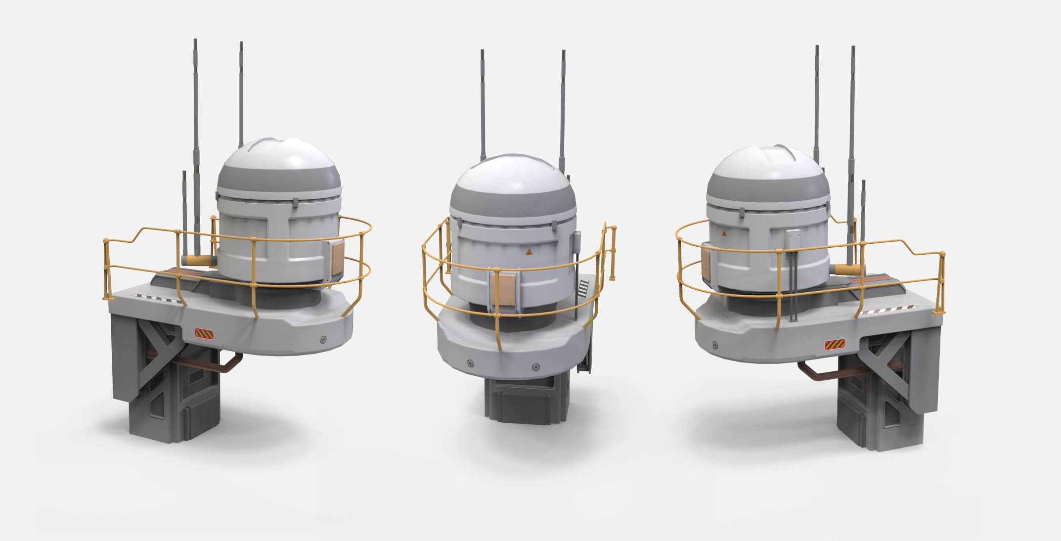 Sci-Fi Architecture Kitbash 40 3D Model by Chtazi