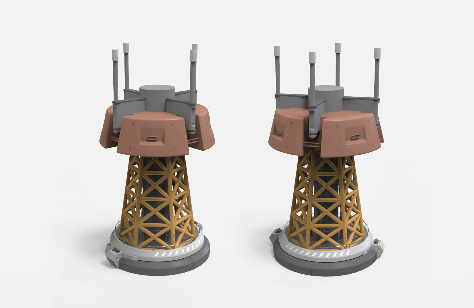 Sci-Fi Architecture Kitbash 41 3D Model by Chtazi