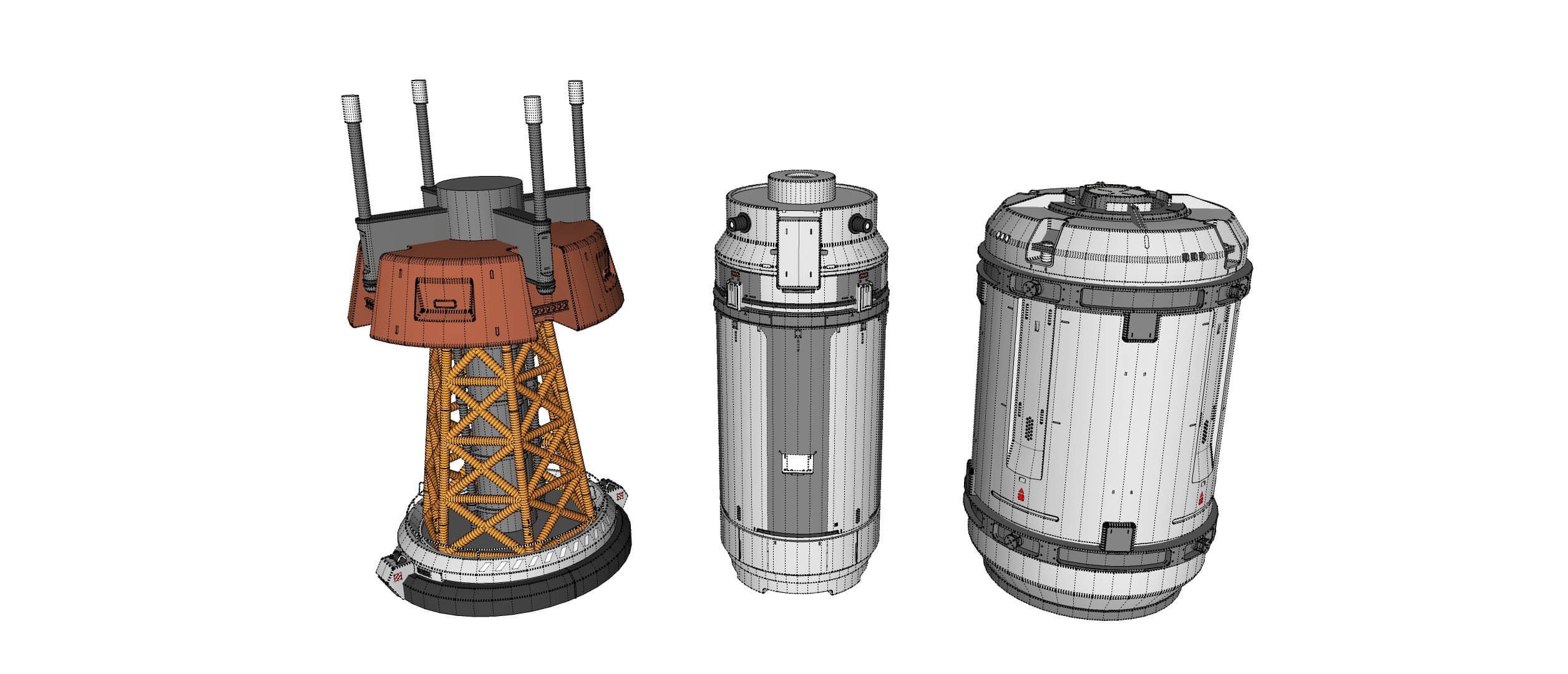 Sci-Fi Architecture Kitbash 41 3D Model by Chtazi