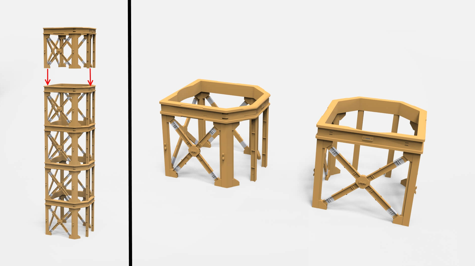 Sci-Fi Architecture Kitbash 42 3D Model by Chtazi