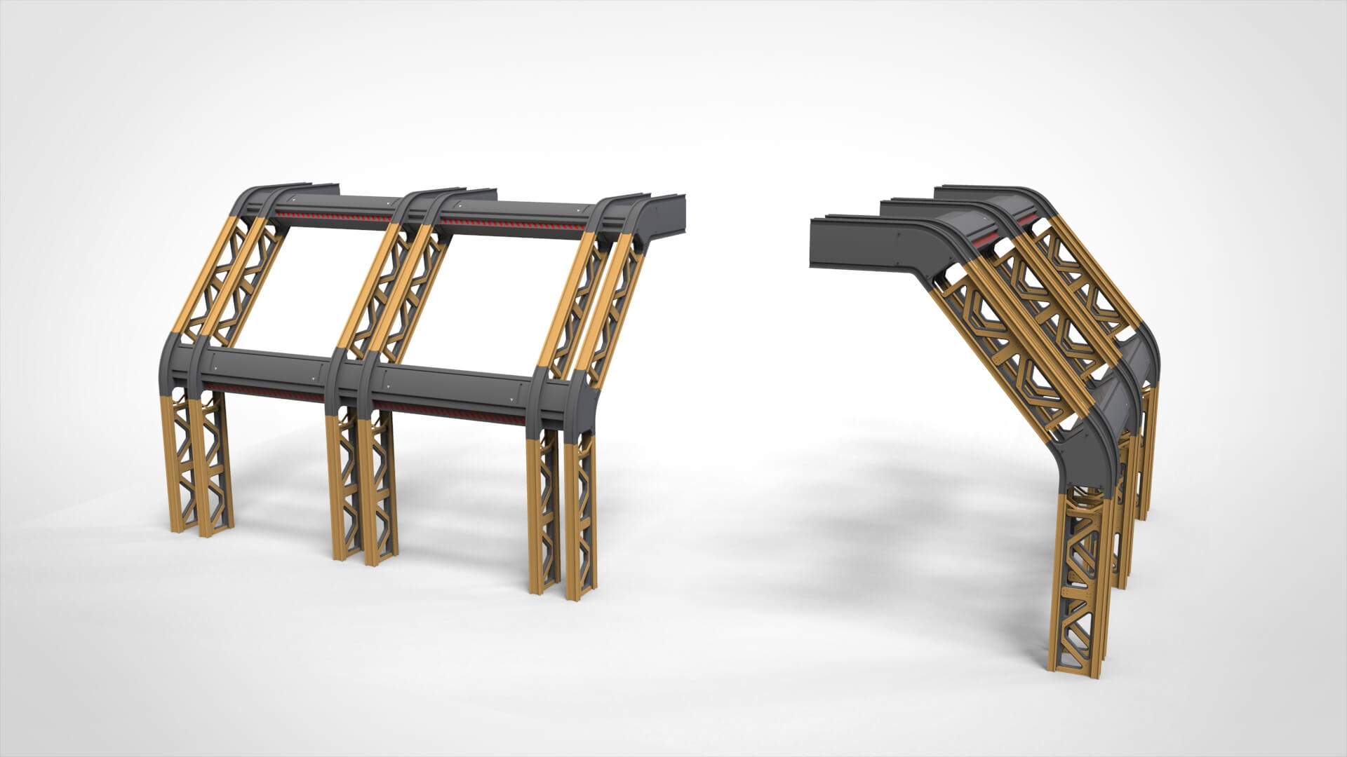 Sci-Fi Architecture Kitbash 42 3D Model by Chtazi