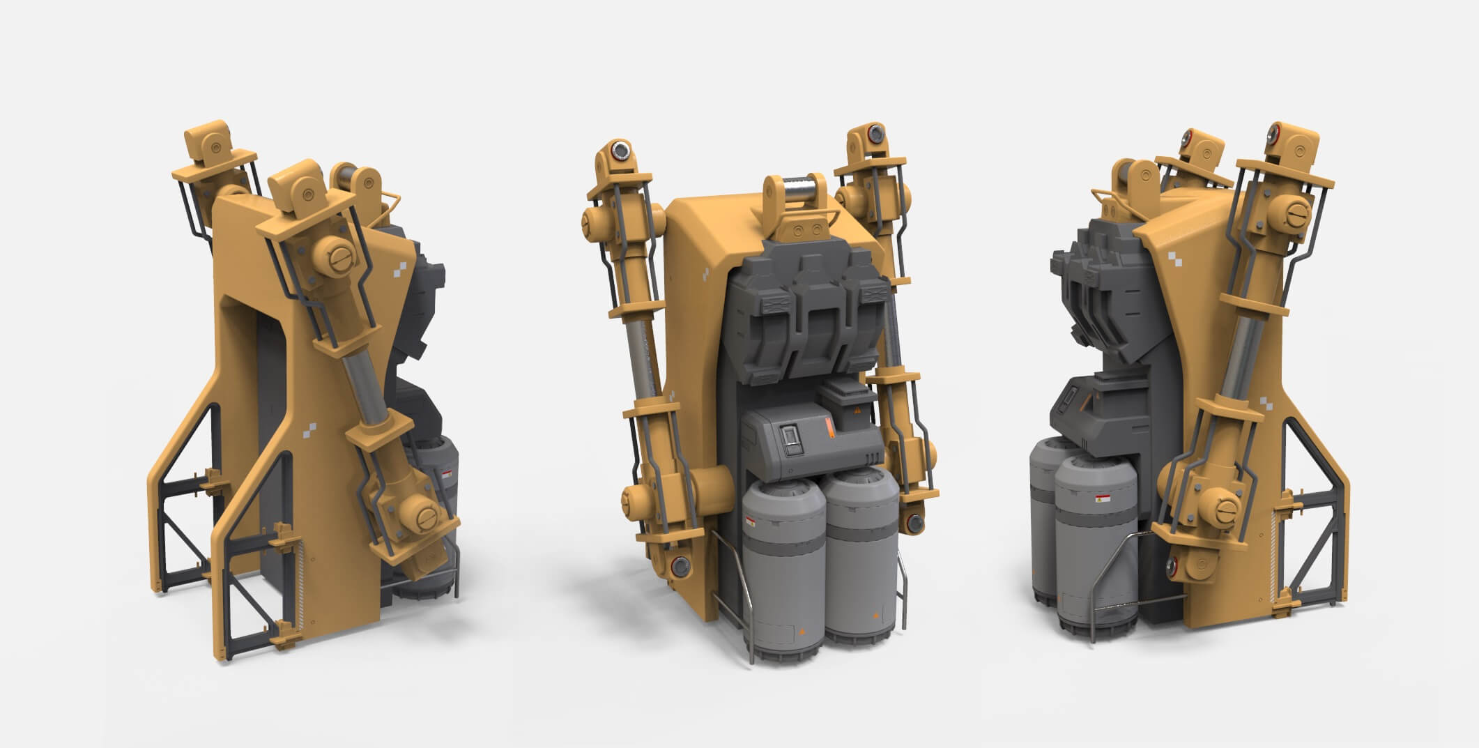 Sci-Fi Architecture Kitbash 45 3D Model by Chtazi