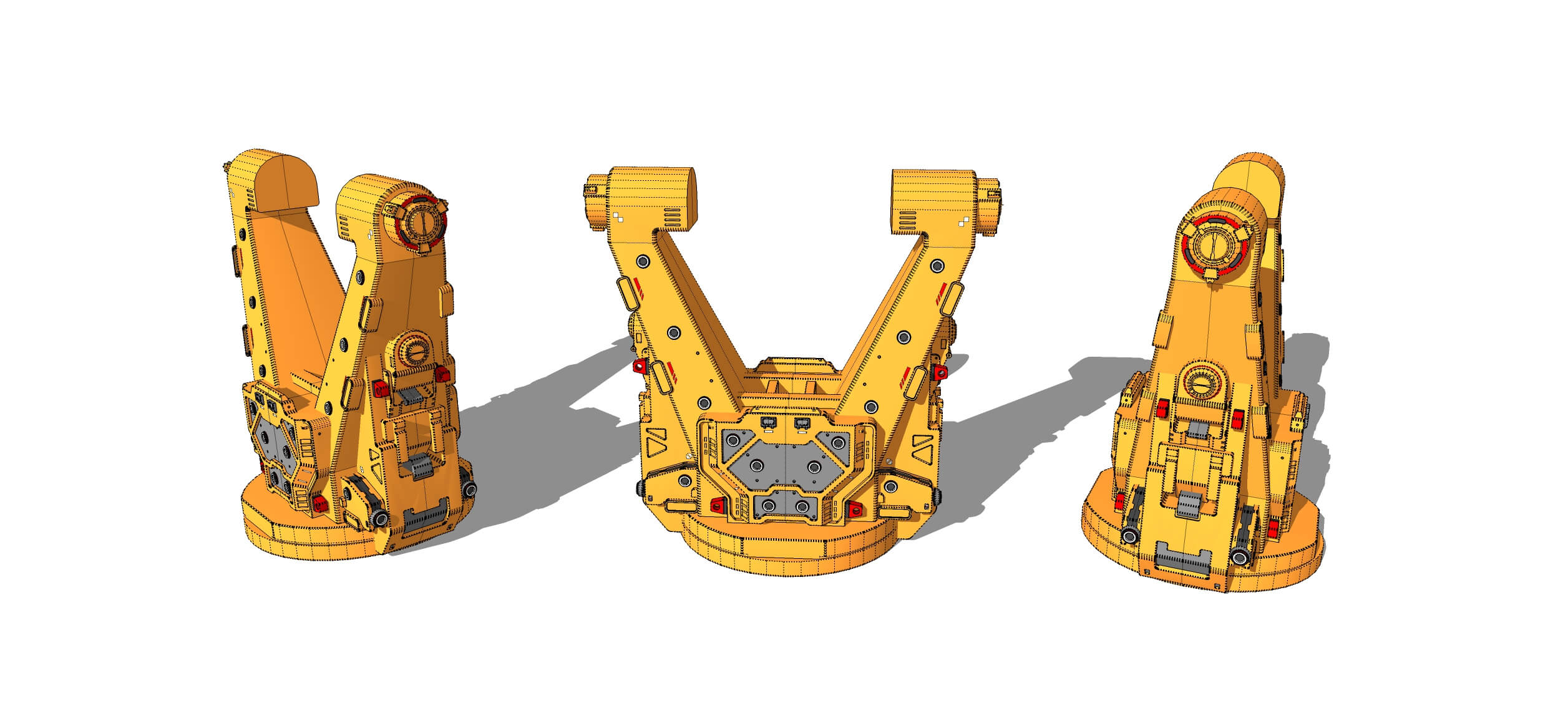 Sci-Fi Architecture Kitbash 45 3D Model by Chtazi
