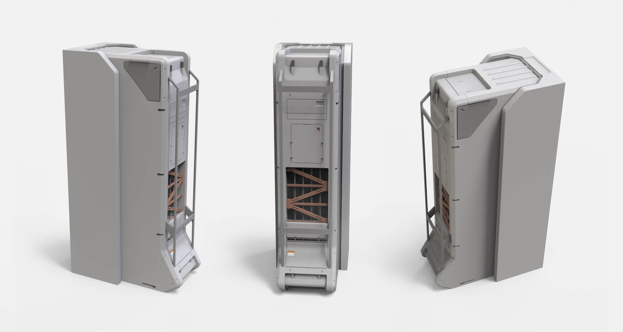 Sci-Fi Architecture Kitbash 46 3D Model by Chtazi