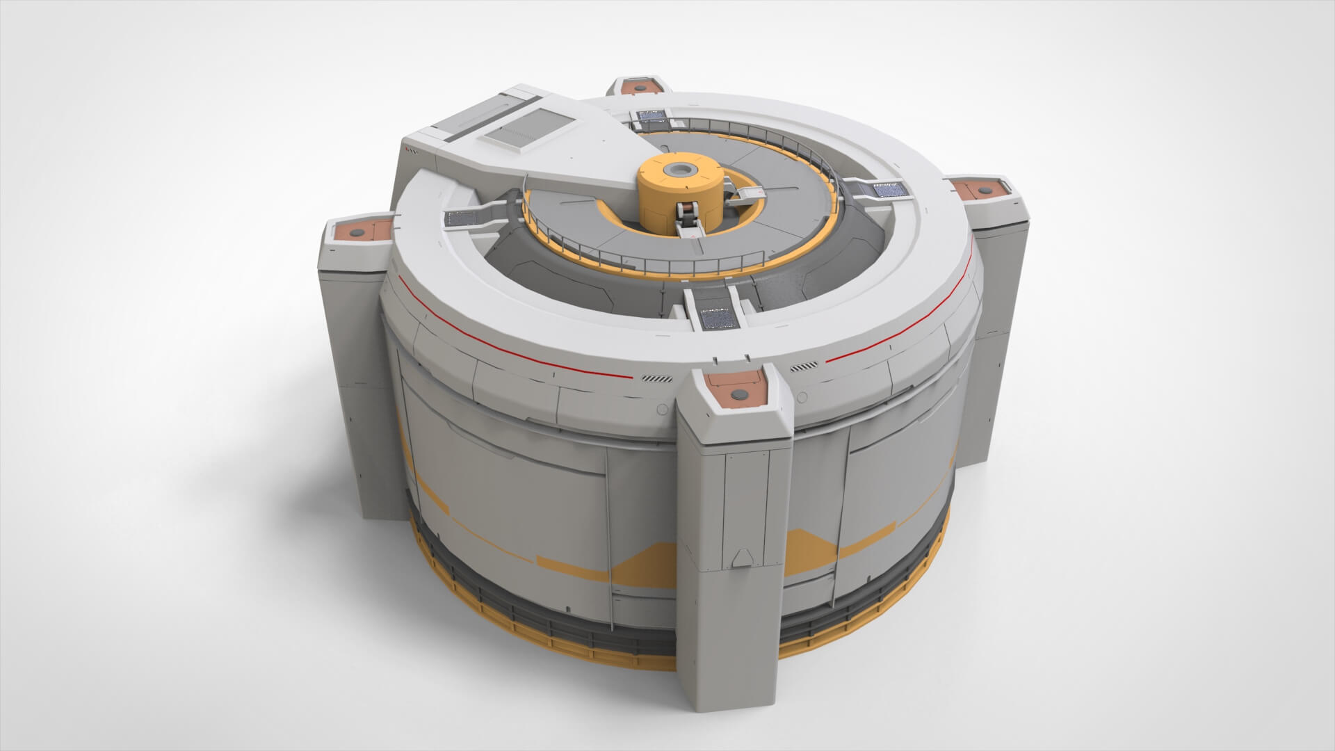 Sci-Fi Architecture Kitbash 47 3D Model by Chtazi