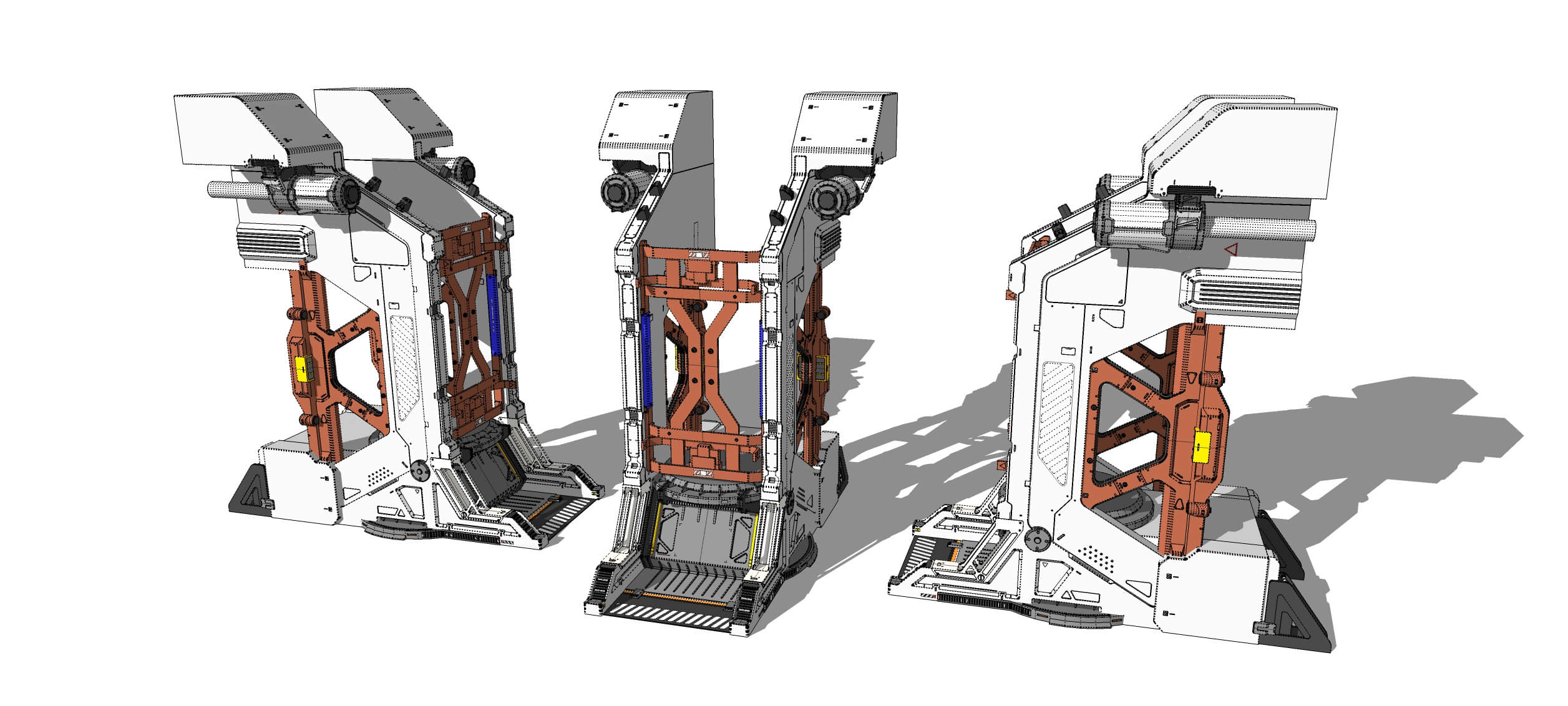 Sci-Fi Architecture Kitbash 47 3D Model by Chtazi