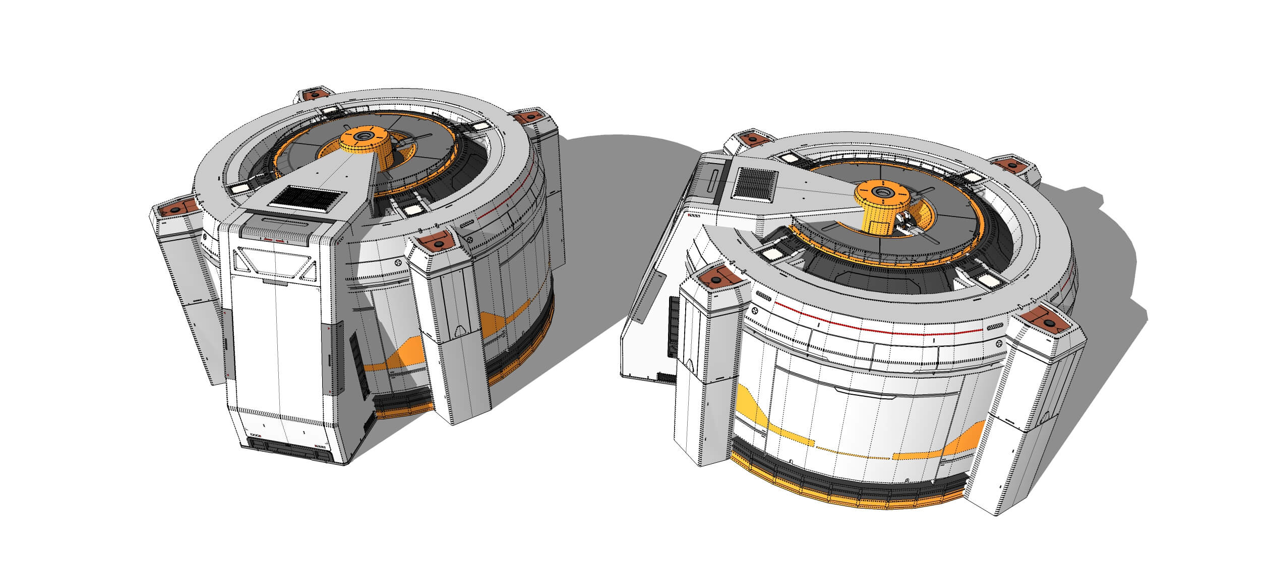 Sci-Fi Architecture Kitbash 47 3D Model by Chtazi