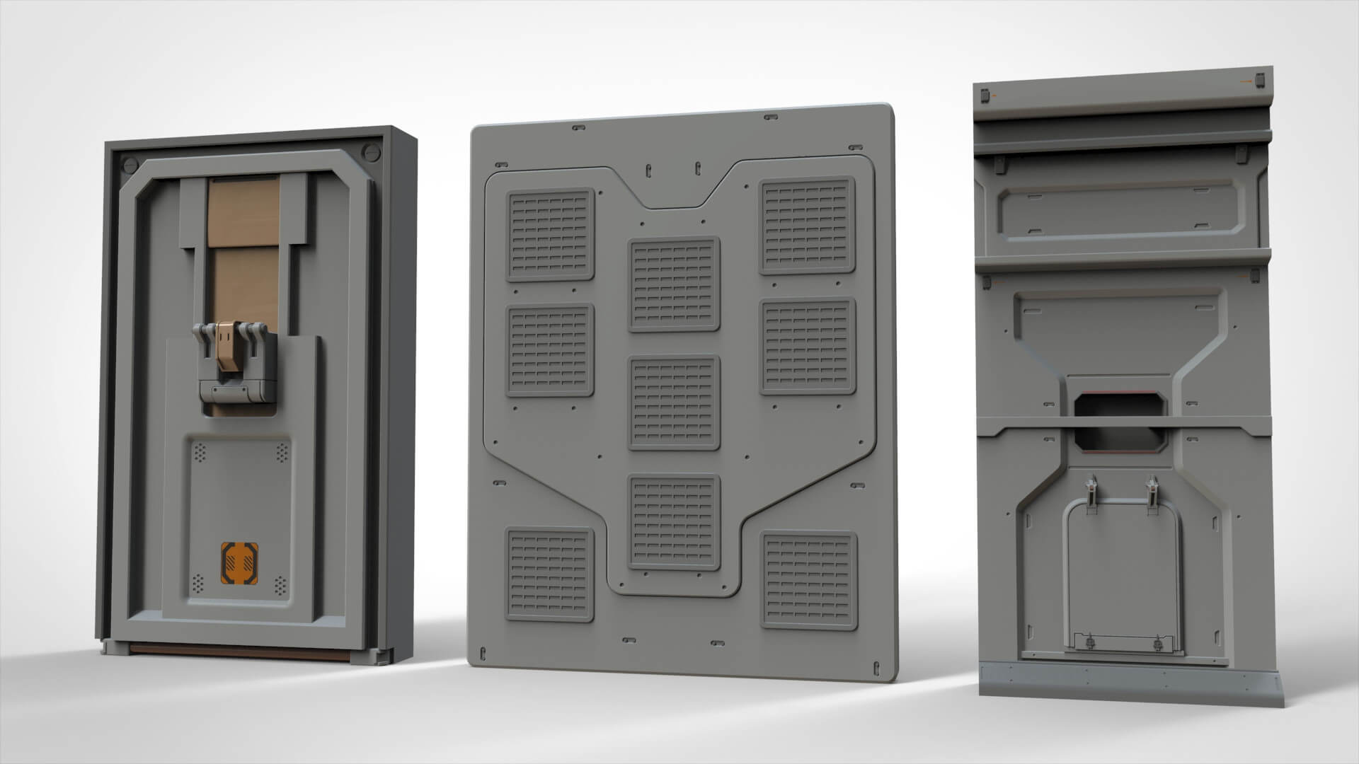 Sci-Fi Architecture Kitbash 5 3D Model by Chtazi