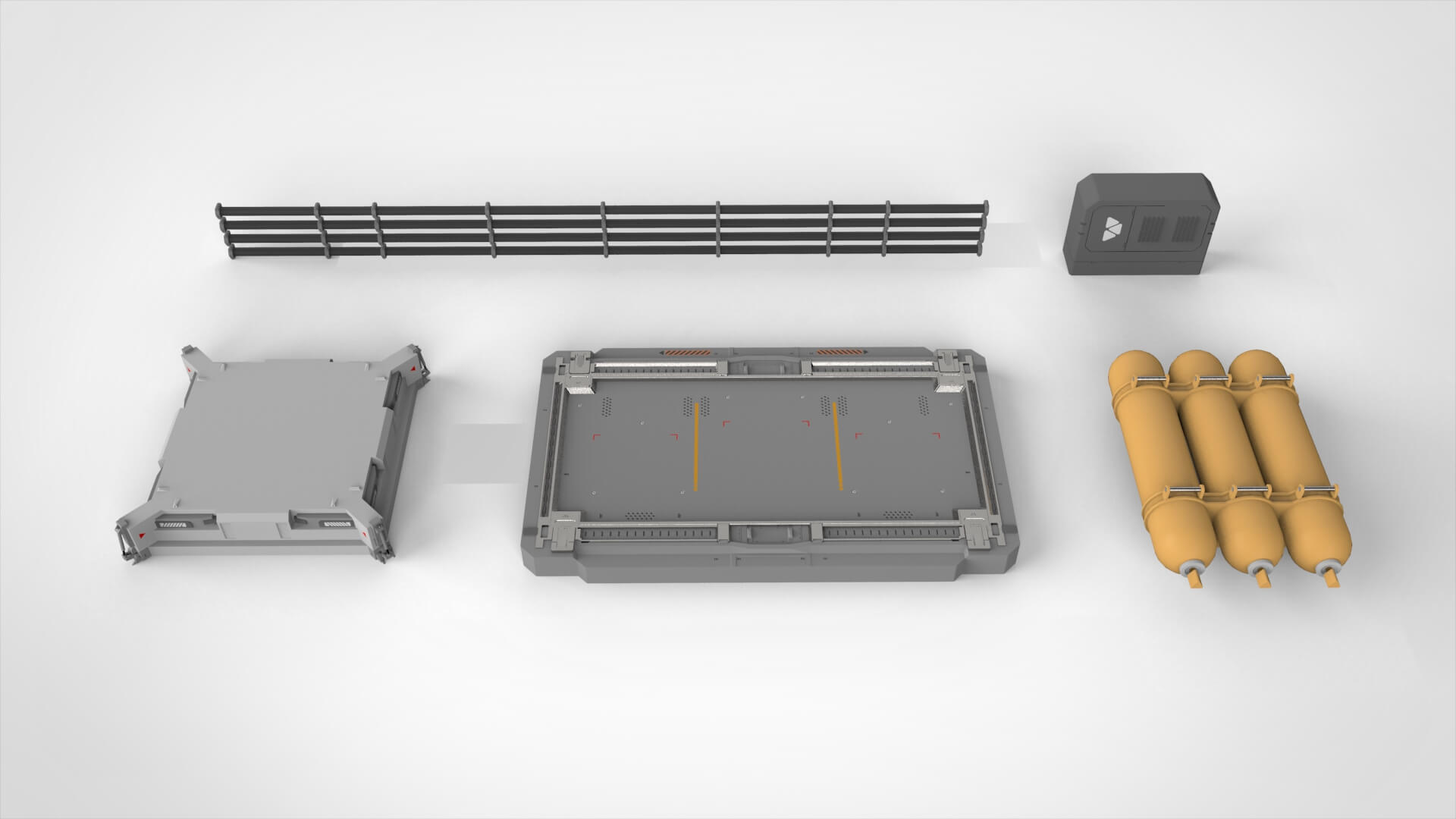 Sci-Fi Architecture Kitbash 51 3D Model by Chtazi