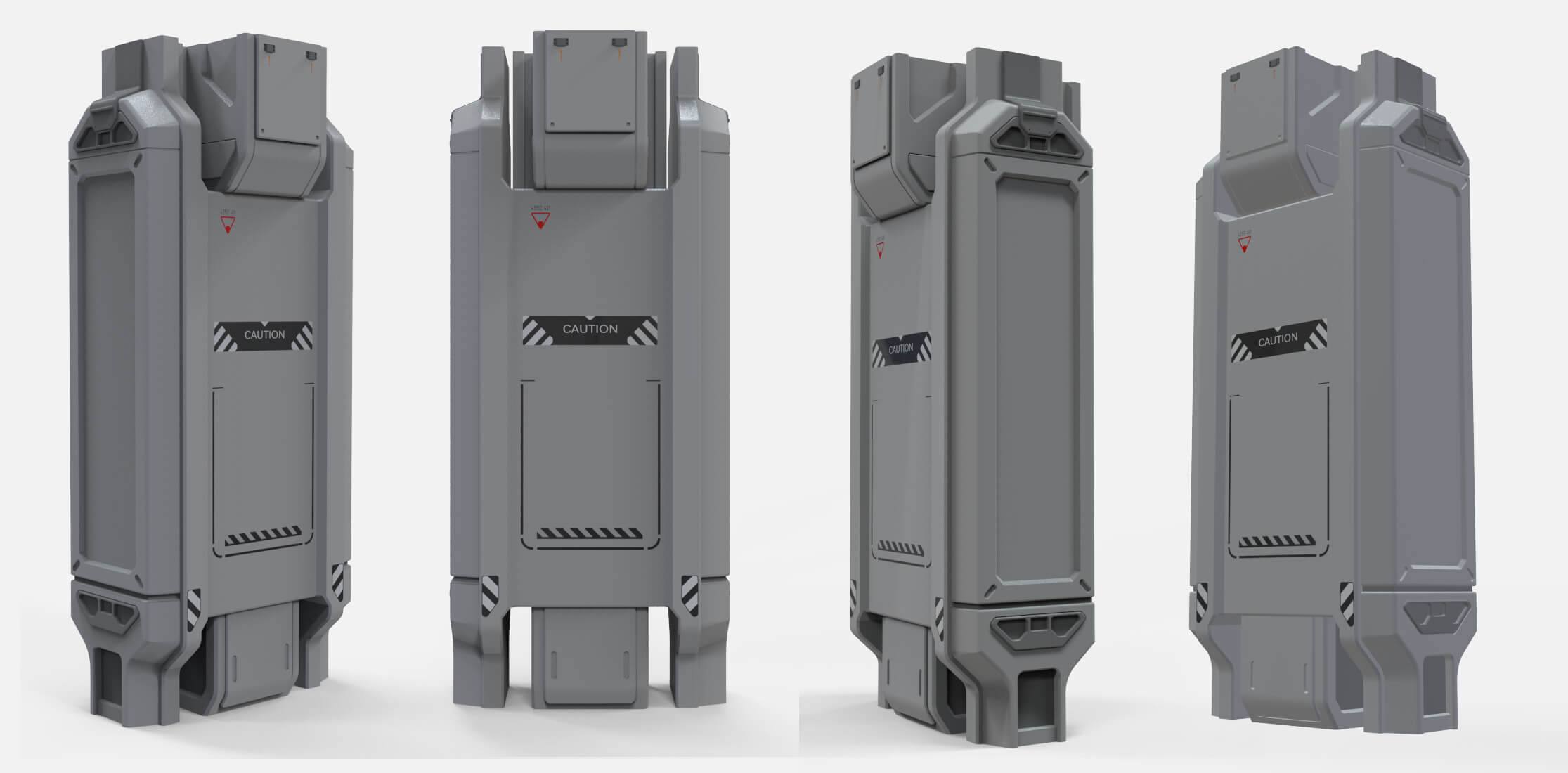 Sci-Fi Architecture Kitbash 7 3D Model by Chtazi