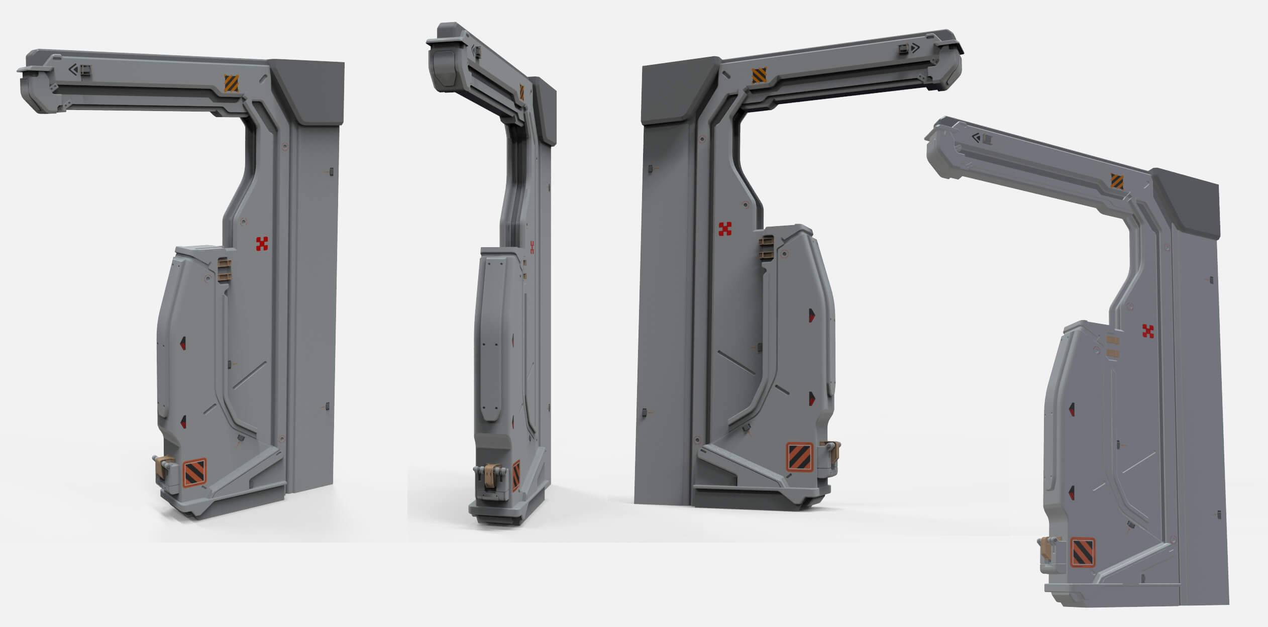 Sci-Fi Architecture Kitbash 7 3D Model by Chtazi