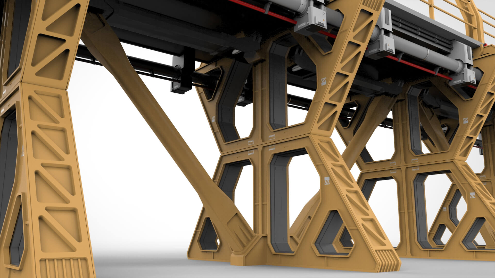 Sci-Fi Bridge 4 3D Model by Chtazi