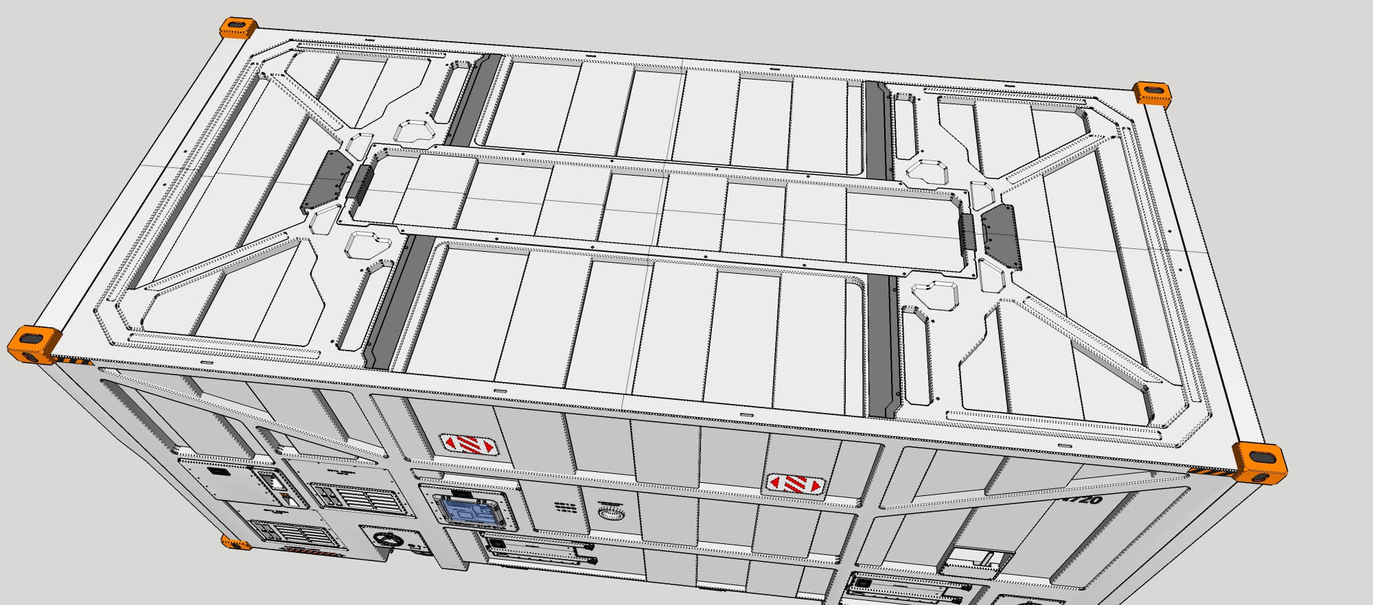 Sci-Fi Cargo Container 1 3D Model by Chtazi