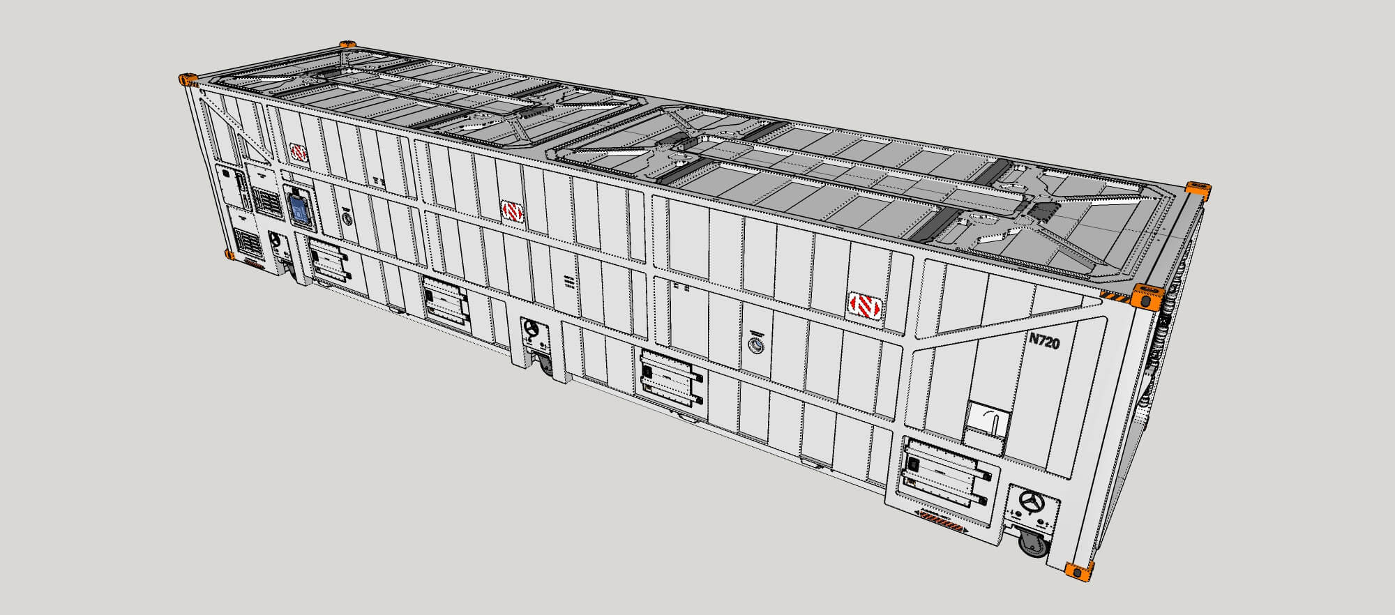 Sci-Fi Cargo Container 1 3D Model by Chtazi